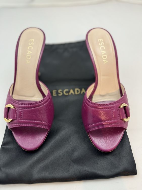 Escada Purple Leather High Heel Sandals 36 (Gebraucht) in Hurden für ...
