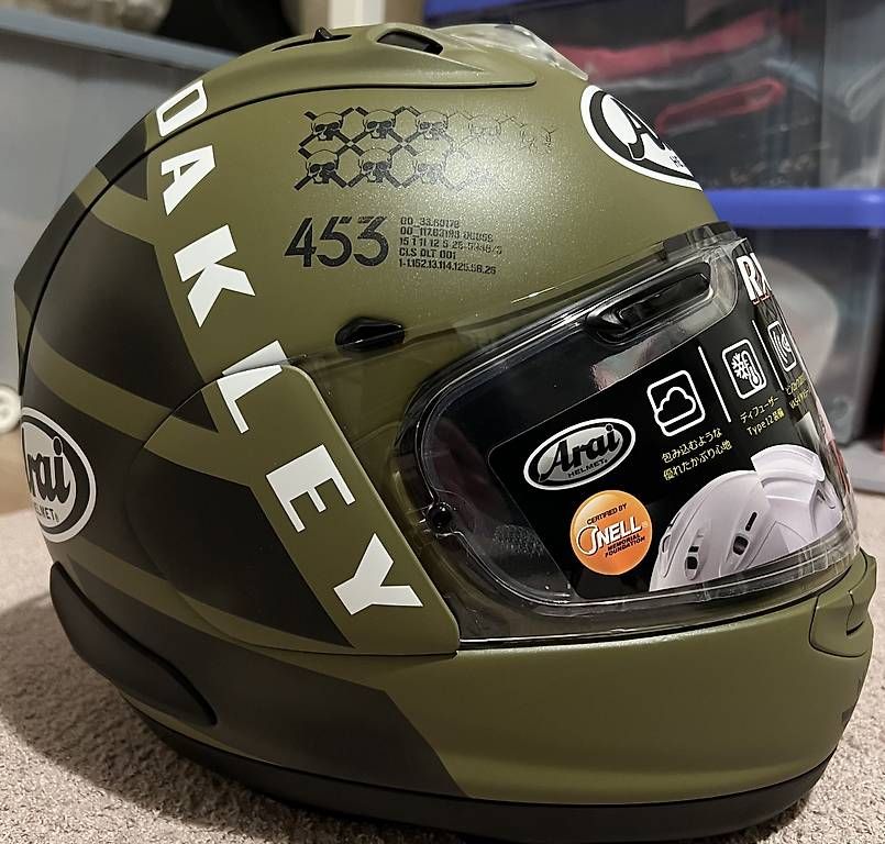 A saisir Casque moto Arai RX-7V Evo Maverick Oakley NEUF (Neu und ...