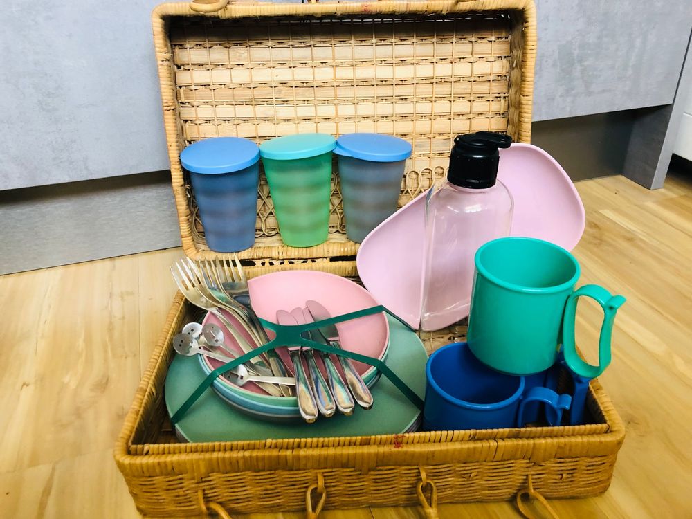 Camping Garten Korb Geschirr Koziol Teller Tupperware Becher | Kaufen ...