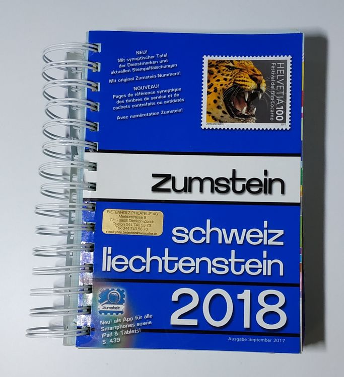 Zumstein - Schweiz Liechtenstein - Briefmarkenkatalog 2018 | Kaufen auf Ricardo