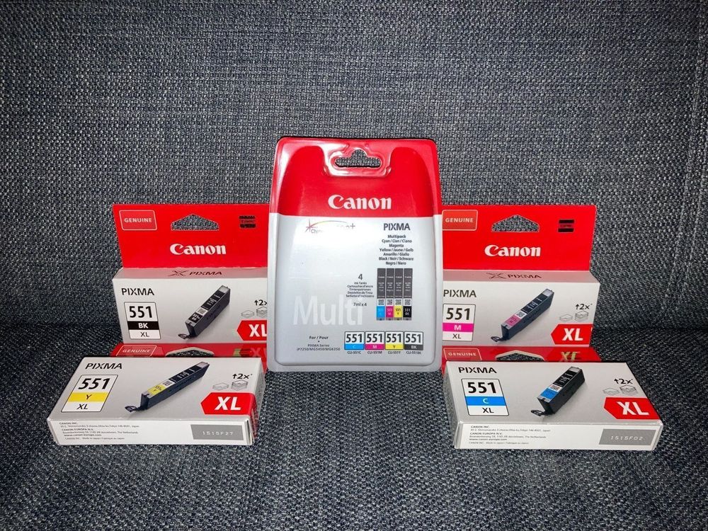 Original Canon Pixma 551 XL Sammlung (Neu und originalverpackt) in ...