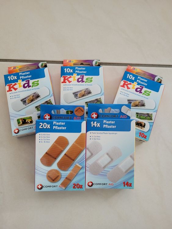 5 Packungen Pflaster für grosse und kleine Leute! (Neu und ...