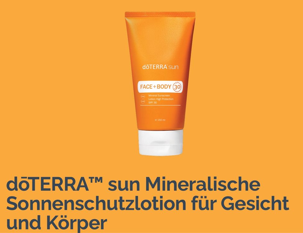 DoTerra Sun, Sonnenschutzlotion, Sonnencreme (Gebraucht) in Bad Ragaz ...