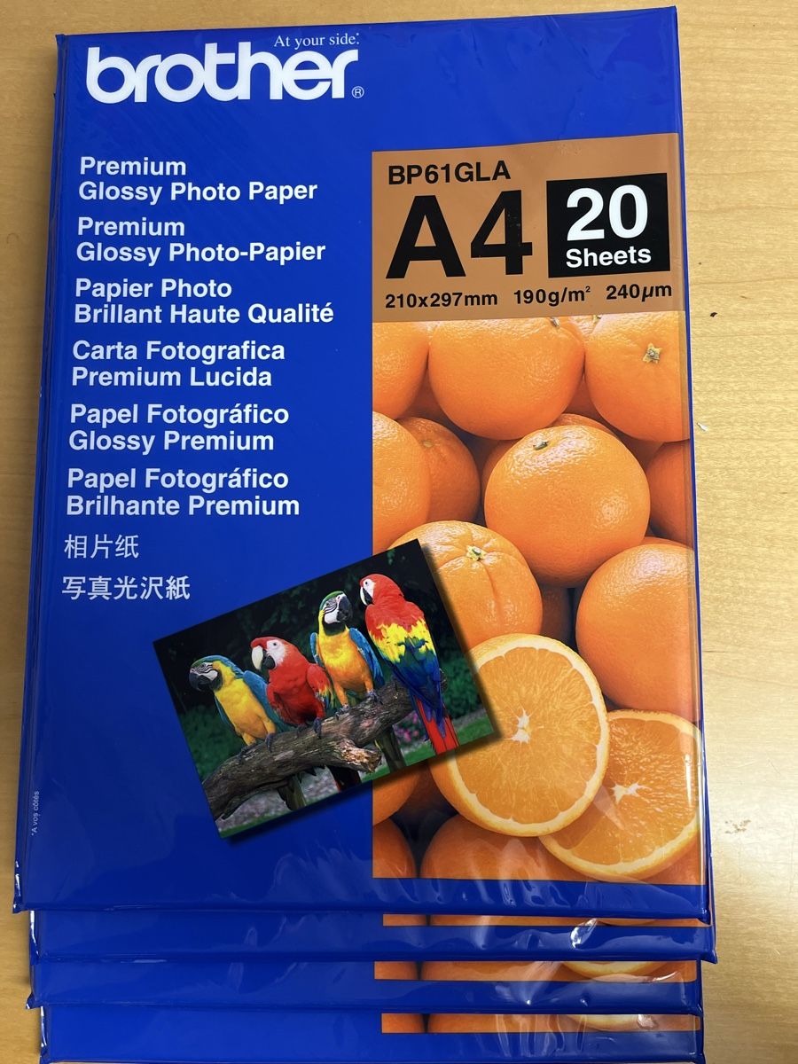 Brother Premium Fotopapier A4, 4x20 Blatt, Neu! (Neu und ...
