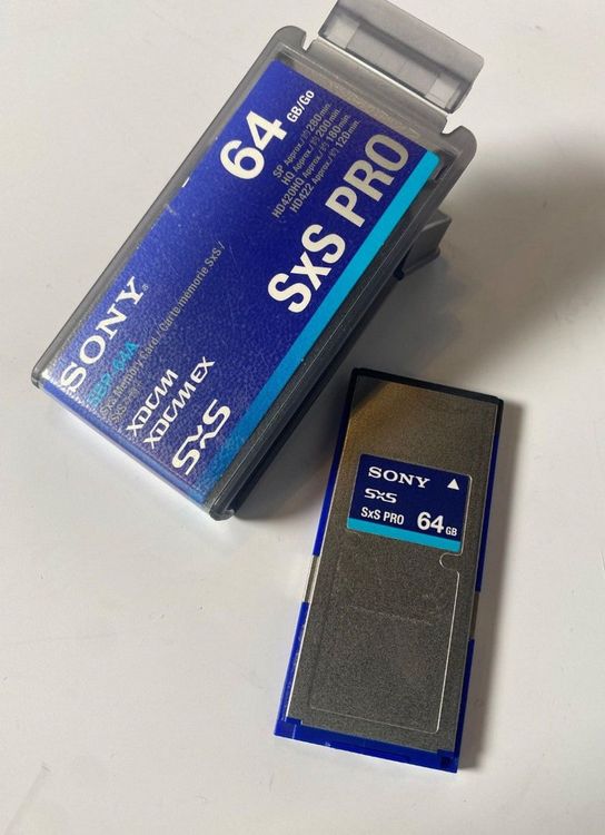 SONY SXS Pro 64Gb Speicher Karte SBP-64A Memory Card (Gebraucht) in ...