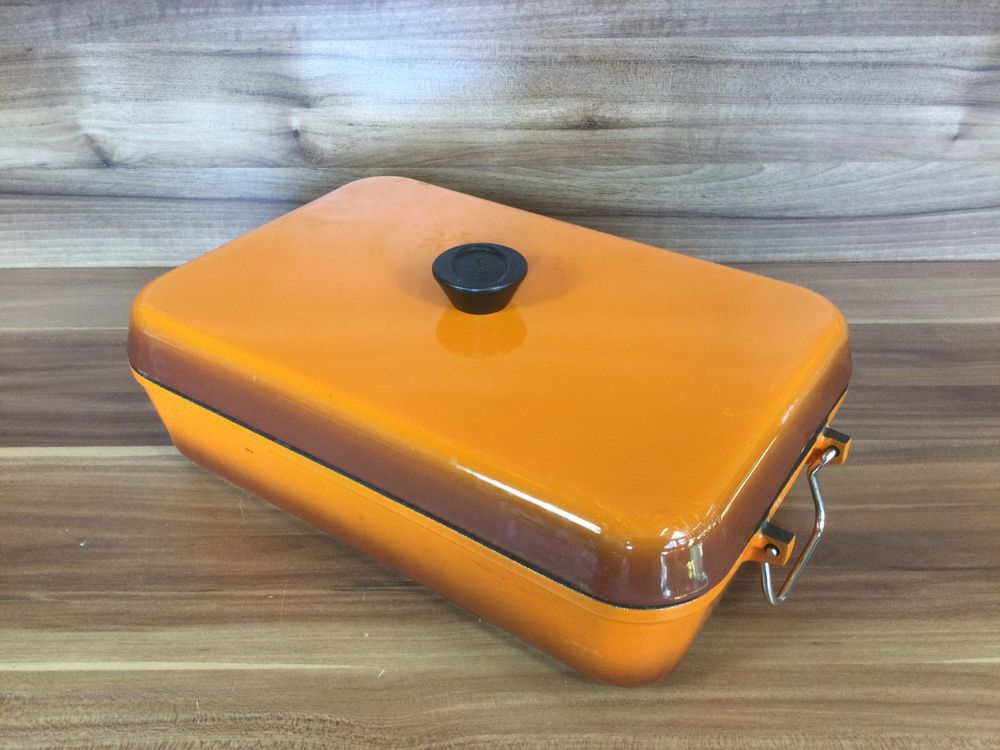 Grosser gebrauchter Vintage EMALCO Bräter Gusseisen 70er (Gebraucht) in ...
