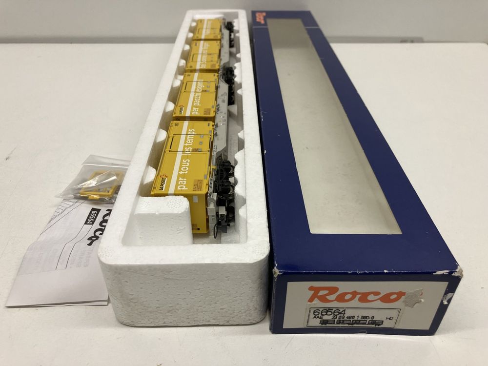 Roco 66564 SBB = Tragwagen SBB mit 4 Container Post | Kaufen auf Ricardo