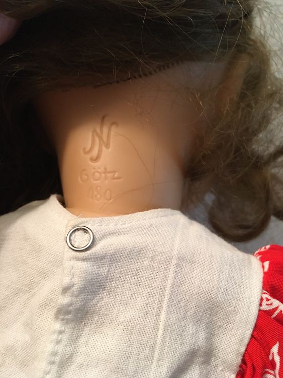 Sylvia Natterer Mädchen Puppe Götz SN 180 lange braune Haare (Gebraucht ...