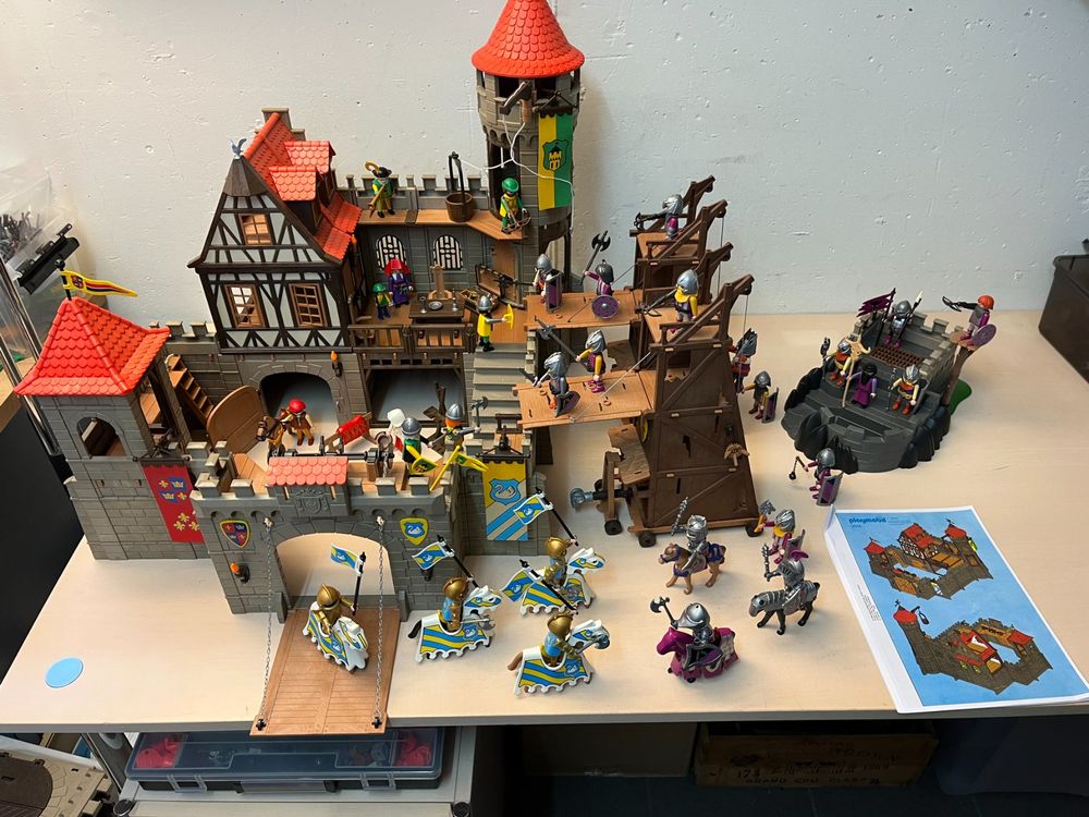 Playmobil Ritterburg Angriffstürme Ritterschanze viel Zubeh. (Neu (gemäss Beschreibung)) in ...