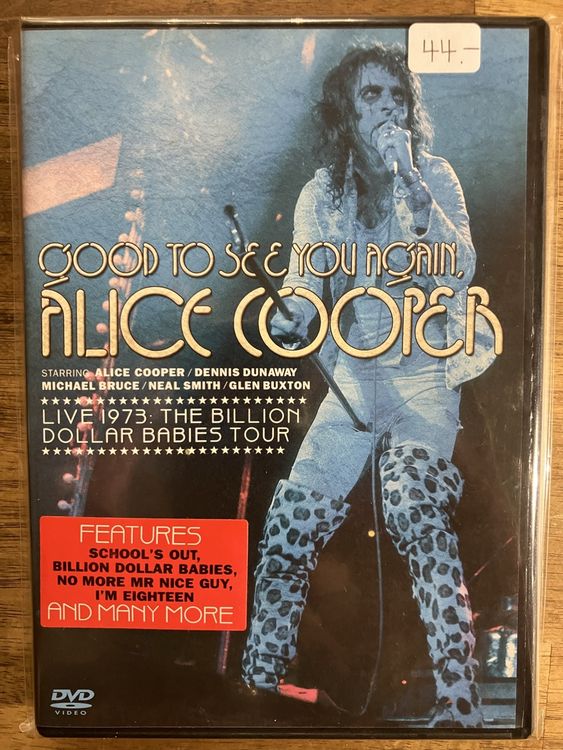 ALICE COOPER Billion Dollar Babies Live 1973 DVD (Neu (gemäss ...