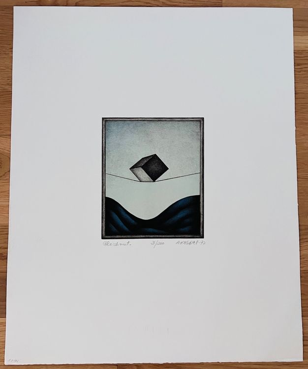 Interessante Lithografie unleserlich handsigniert nummeriert (Gebraucht) in Root für CHF 10 ...