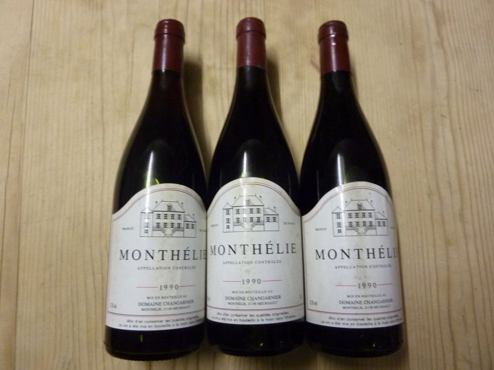 3 Flaschen Rotwein Monthélie 1990 | Kaufen auf Ricardo