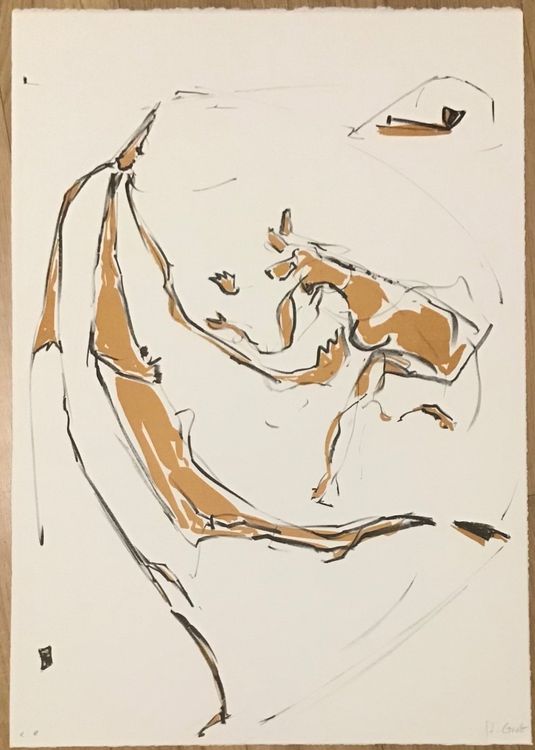 Stephanie GROB (1957) Sehr Seltener Lithographie Handsignier (Gebraucht ...