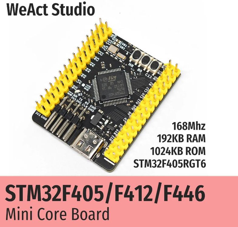 WeAct STM32F405RG mit SD Karte Slot (Micropython Support) (Neu und originalverpackt) in St ...