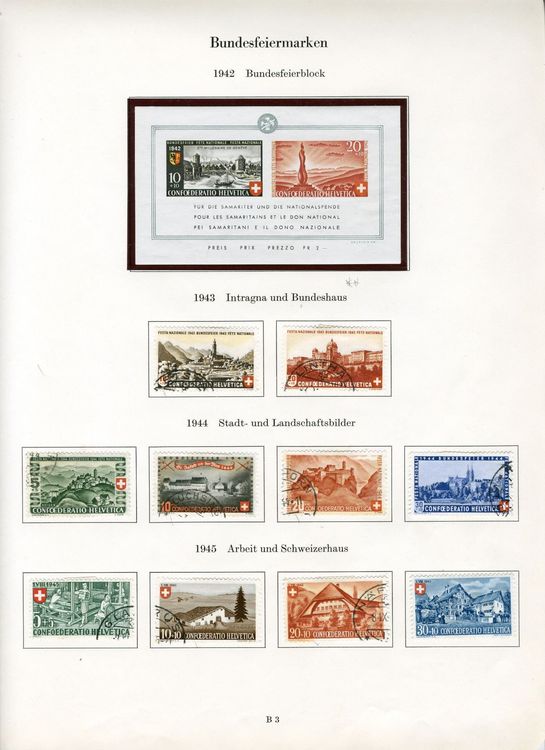 PRO PATRIA 1943 - 1945 + BLOCK 1942 ** | Kaufen auf Ricardo