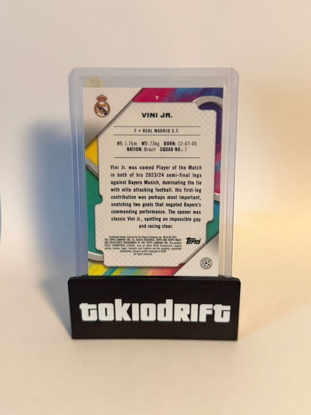 2024/25 Topps Finest, Vini JR, /199 (Usato) a Sempach per CHF 3 – con ...