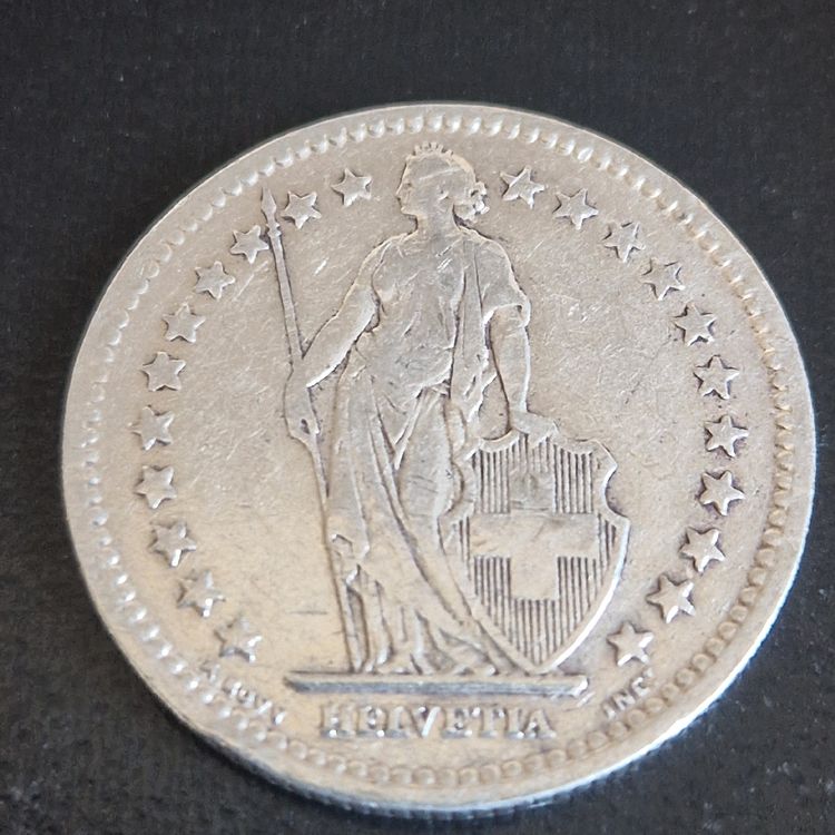 Silbermünze 2 Franken Helvetia 1913 CH 🪙🇨🇭 (Gebraucht) in Stans für CHF 8 – mit Lieferung auf ...