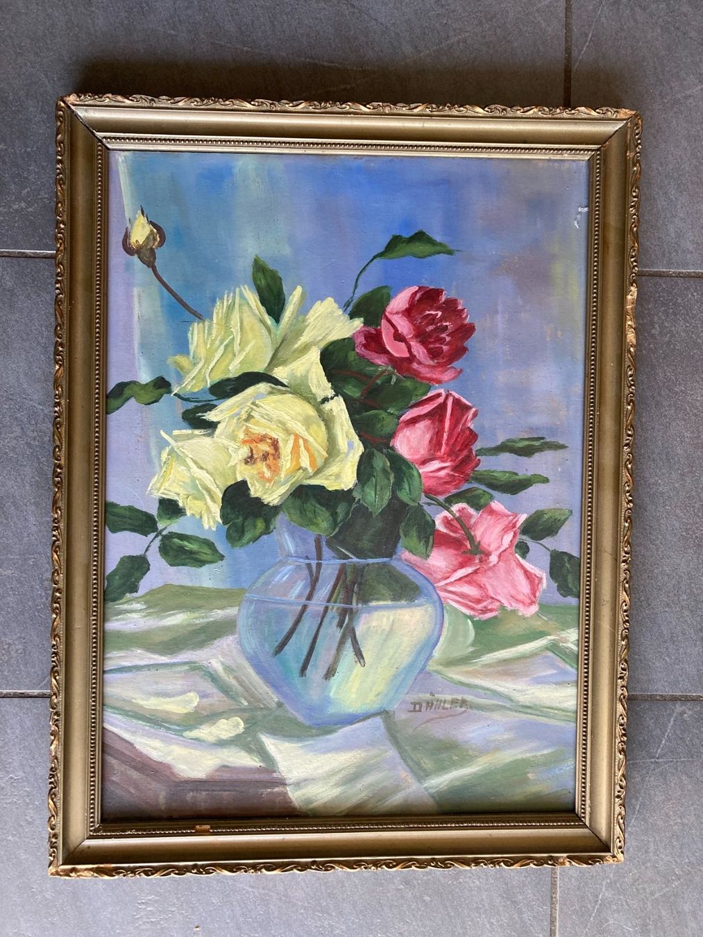 GEMÄLDE BILD SIGNIERT DÄHLER ROSEN VON FRITZ DÄHLER, BERN (Gebraucht) in Subingen für CHF 49 ...