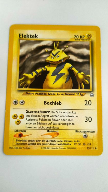 Elektek - Pokemon - Neo Genesis | Kaufen auf Ricardo