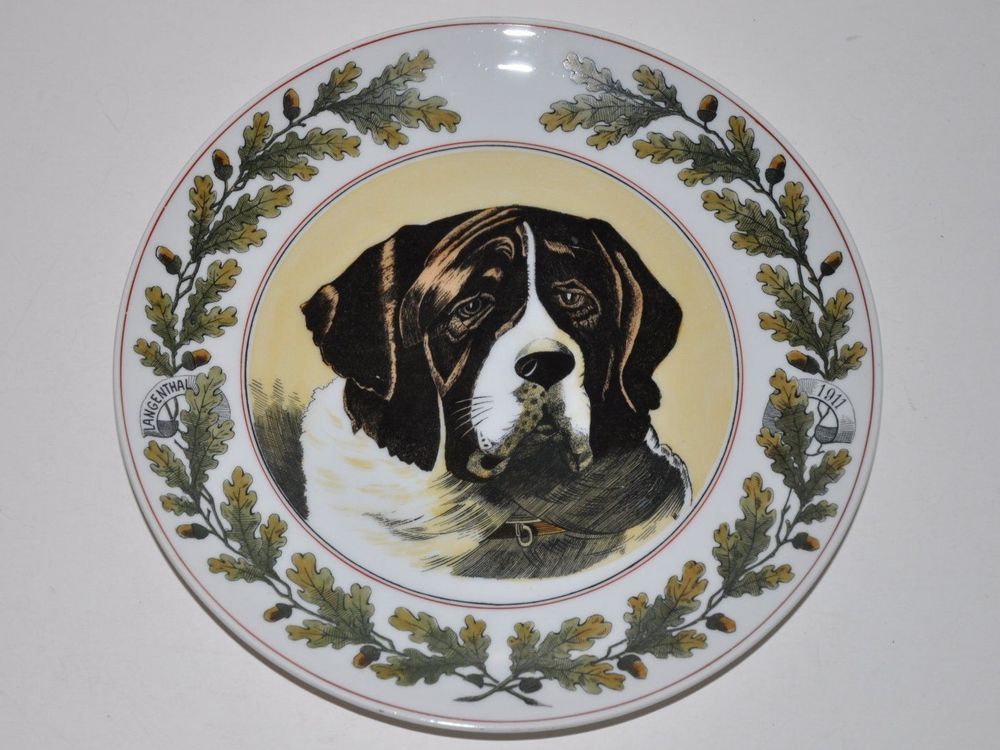 antiker Teller Schweiz. kynol. Ausstellung Langenthal 1911 (Gebraucht ...