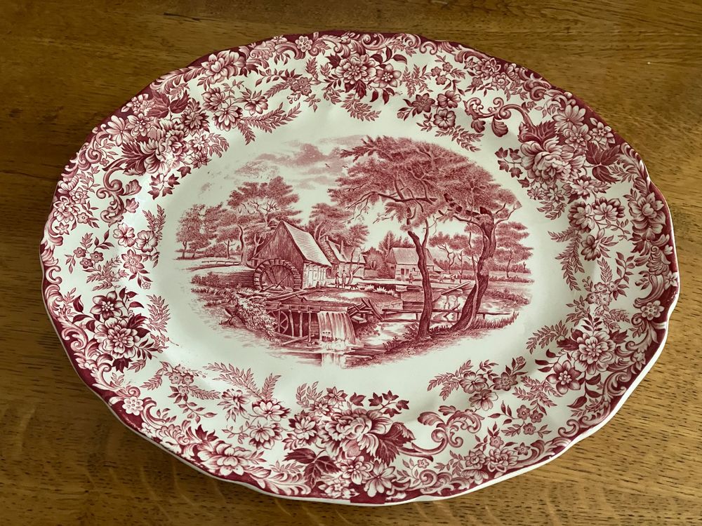 Plat oval "Mill Stream" de Johnson Bros., anglais et ancien (D'occasion ...