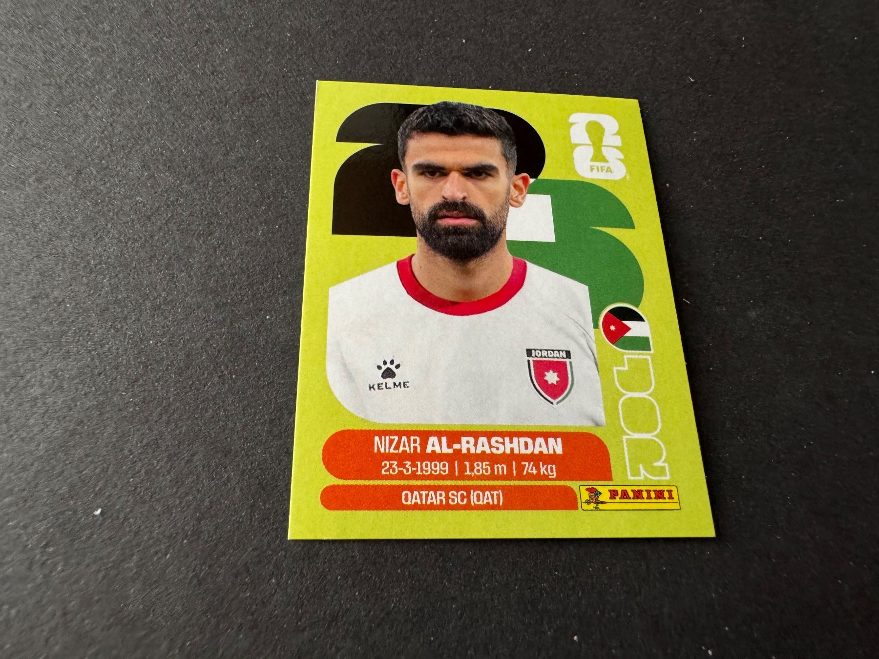 Panini FIFA WM 2026 Sticker Nizar Al-Rashdan Jordan JOR 10 (Neu (gemäss ...