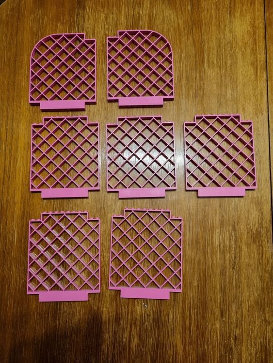 LEGO 6166 / 6165 Dark Pink Belville Wall, Lattice (JKM68) (Gebraucht ...