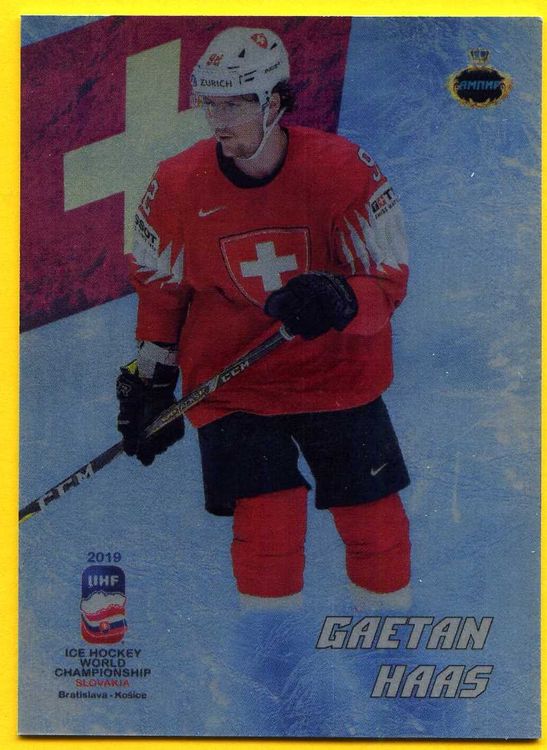 IIHF WM 2019 Gaeton Haas #92 / SUI19 Player Card (Neu (gemäss ...