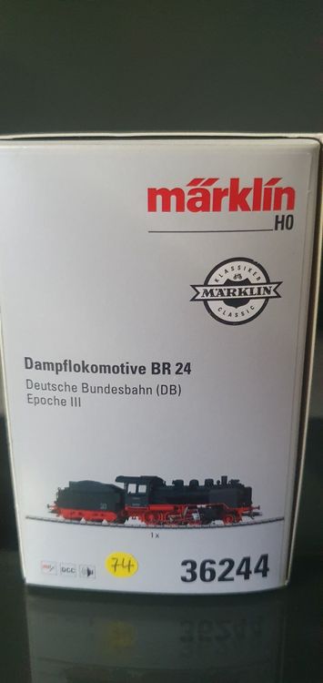 MÄRKLIN:AC: DB DAMPFLOK BR 24 DIGITAL 36244 OVP (Gebraucht) in Biglen ...