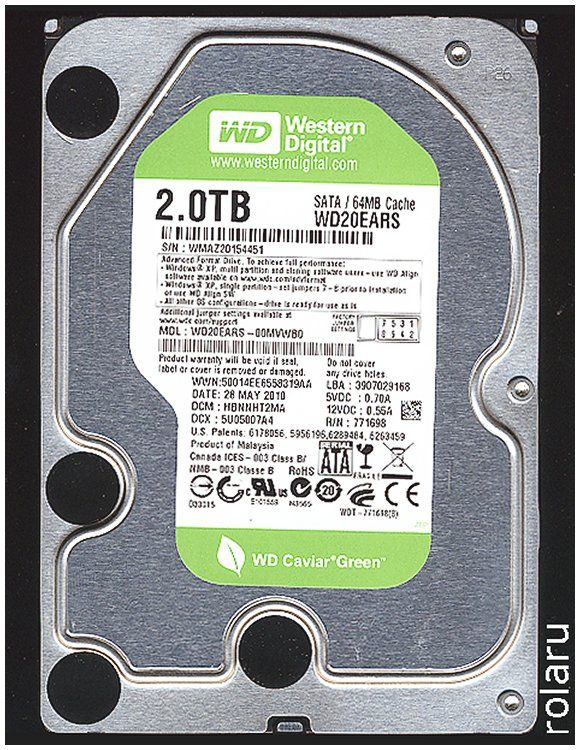 2TB (2000GB) Western Digital WD20EARS | Kaufen auf Ricardo
