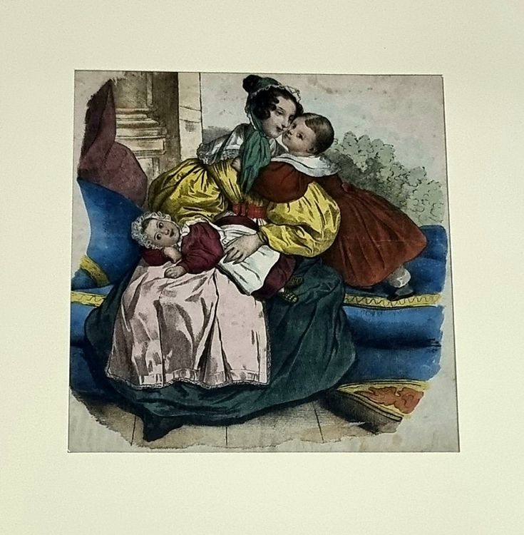 Altkolorierte Original-Lithographie um 1830 | Kaufen auf Ricardo