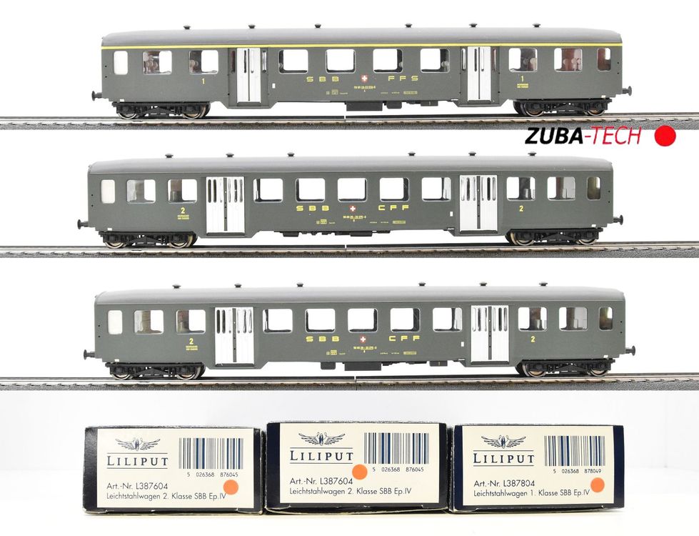 Liliput 3x Leichtstahlwagen der SBB H0 GS mit OVP (Neu (gemäss Beschreibung)) in St. Gallen für ...