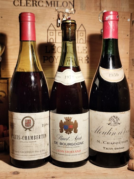 Vintage Wein Raritäten Sammlung, Jahrgang 1959/1973/1984 (Defekt) in ...