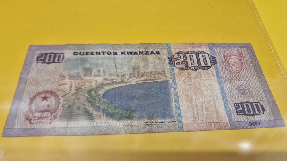 Angola 200 Kwanzas Geldschein, Seltenes Sammlerstueck!2003 (Gebraucht ...