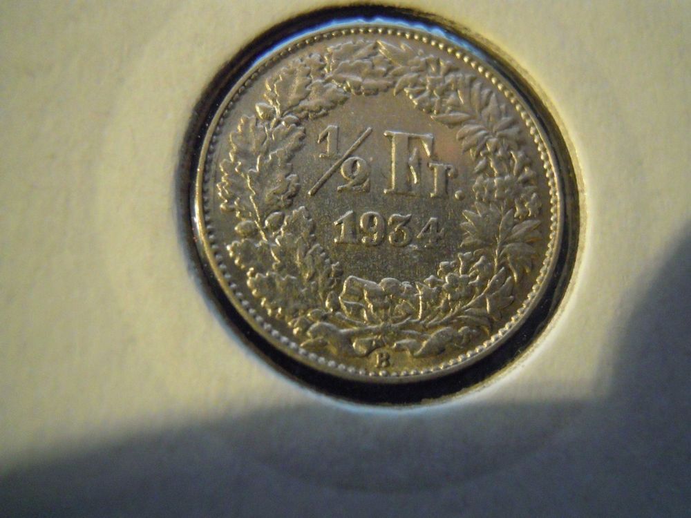 50 Rp. 1934 silber vorz (Gebraucht) in Kriegstetten für CHF 1.4 – mit Lieferung auf Ricardo kaufen