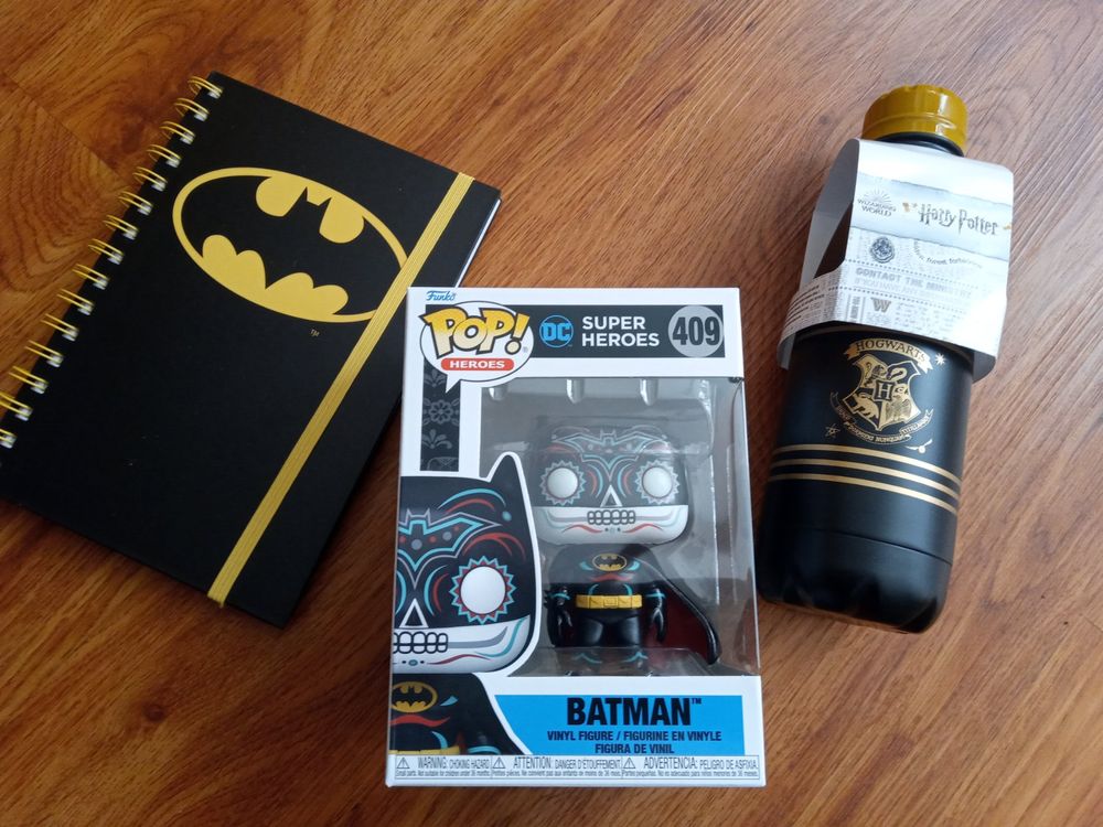Batman POP Figur und Harry Potter Trinkflasche (Neu und ...