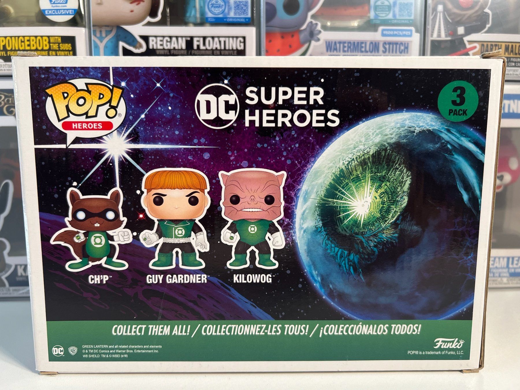 Funko POP! Green Lantern Ch'p, Guy Gardner, & Kilowog Limit. (D ...