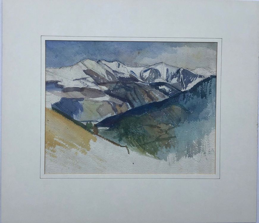 Aquarelle Berglandschaft | Kaufen auf Ricardo
