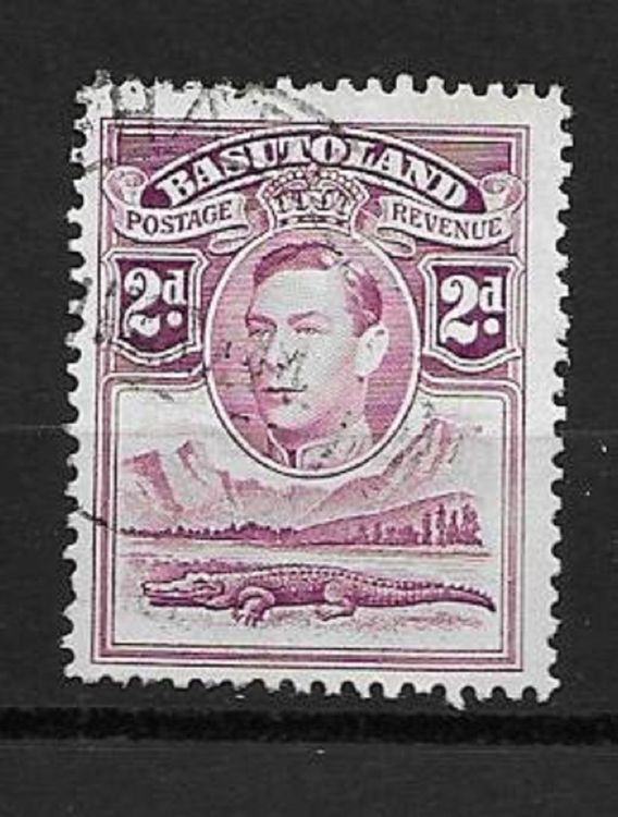 Basutoland 1938: Nilkrokodil 2P violett (Gebraucht) in Zürich für CHF 0 ...