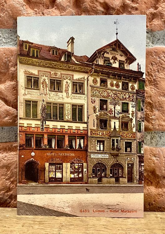 Antike AK Luzern - Hotel Metzgern beim Weinmarkt (Gebraucht) in Root für CHF 1 – mit Lieferung ...