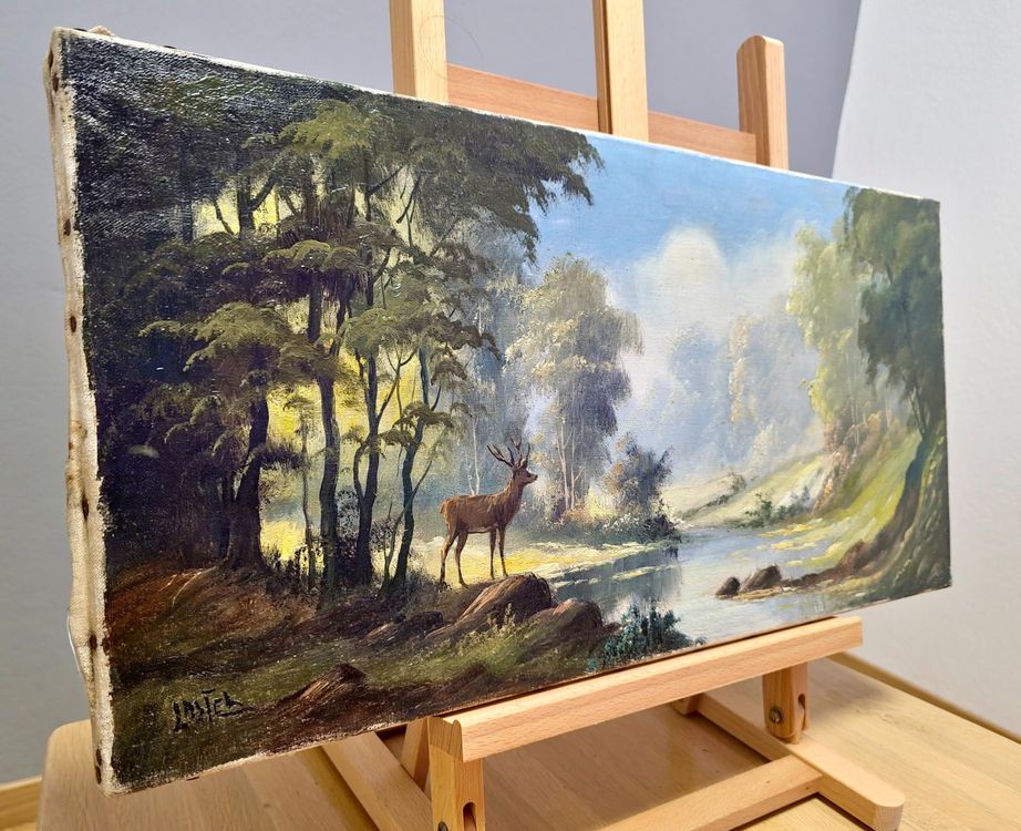 Mystischer Wald: Ein Meisterwerk von Lastel, Ölgemälde 1930 | Kaufen ...