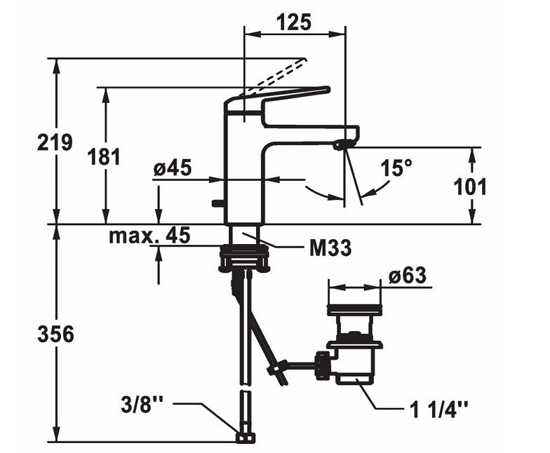 192 KWC DOMO 6.0 Hebelmischer, Waschtisch aus Liquidation (Neu und originalverpackt) in ...