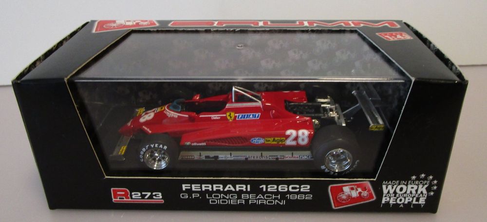 BRUMM FERRARI 126C2 N°28 G.P. LONG BEACH 1982 - R273 (Neu und originalverpackt) in Chêne-Bourg ...
