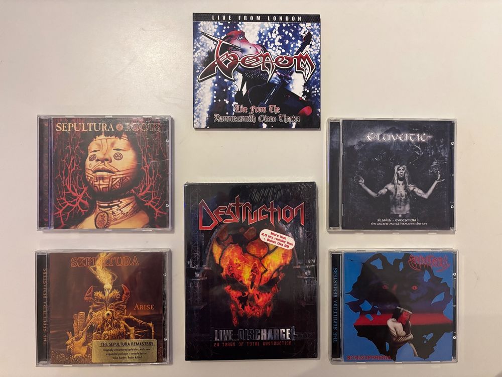 VENOM - SEPULTURA - DESTRUCTION - ELUVEITIE 6CD Thrash Metal (Gebraucht) in Egg b. Zürich für ...