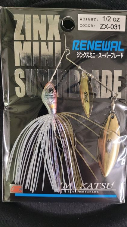 Hecht/Barsch Spinnerbait - Imakatsu Zinx Mini Superblade TG (Neu und originalverpackt) in ...