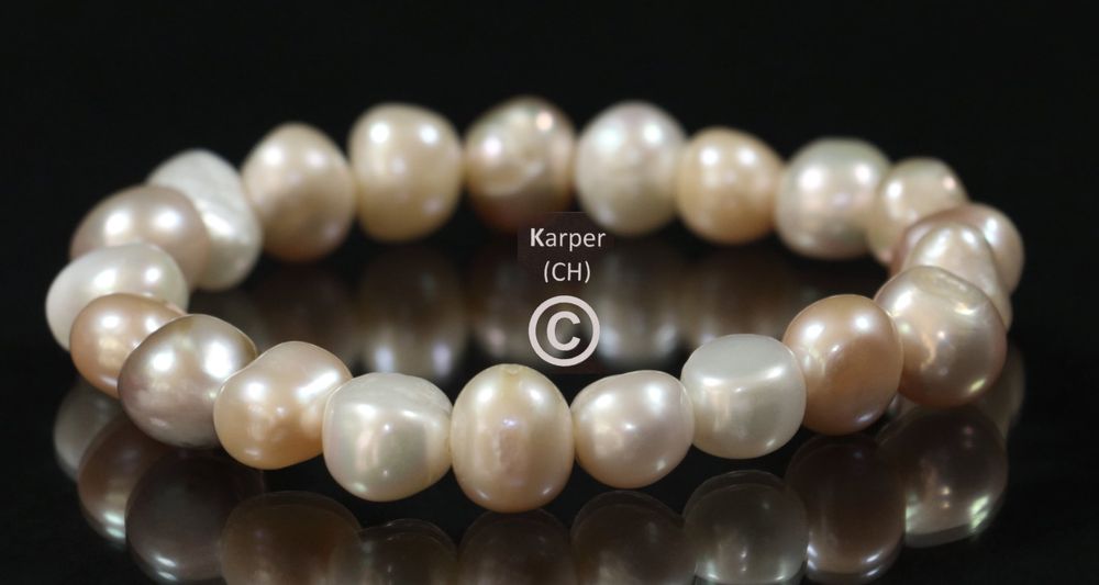 Süßwasser Zucht Perlen / Perle de culture eau douce (Neu und ...