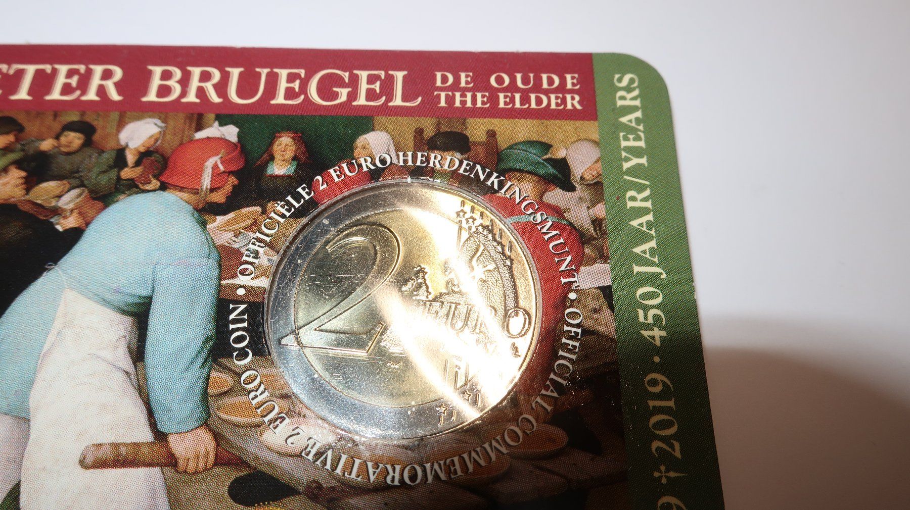 2 Euros 2019 piéce commémorative Belgique Pieter Bruegel (D'occasion) à ...