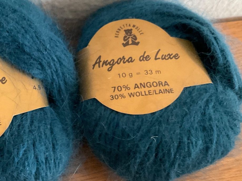 70% Angora 30% Wolle Strickwolle 3 x 10 gr Petrol (Neu (gemäss ...