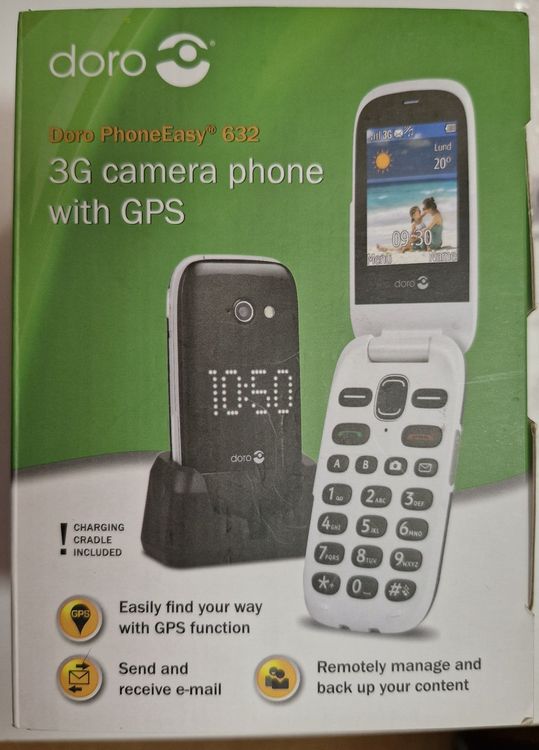 Doro PhoneEasy 632 GSM Seniorenhandy Klapphandy schwarz/weis | Kaufen ...