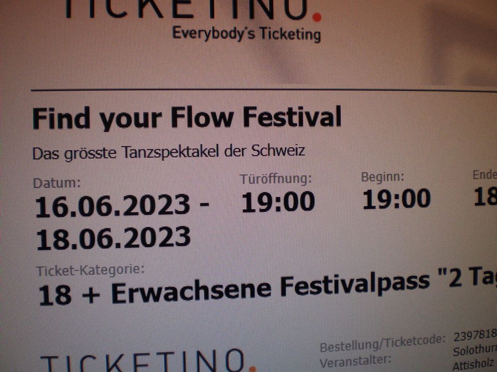 Tickets Find Your | Kaufen auf Ricardo